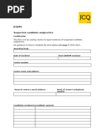 JCQ/M1 Malpractice Reporting Form | PDF