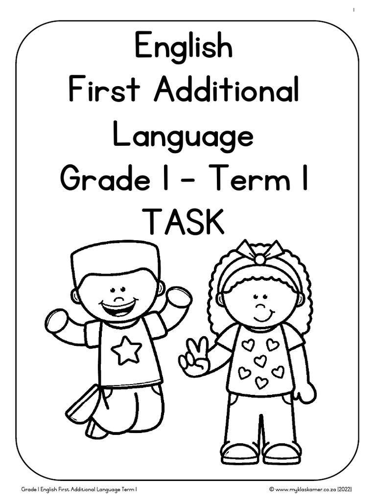2022 Grade 1 English FAL Term 1 ASSESSMENT © COPYRIGHT | PDF | Phonics ...