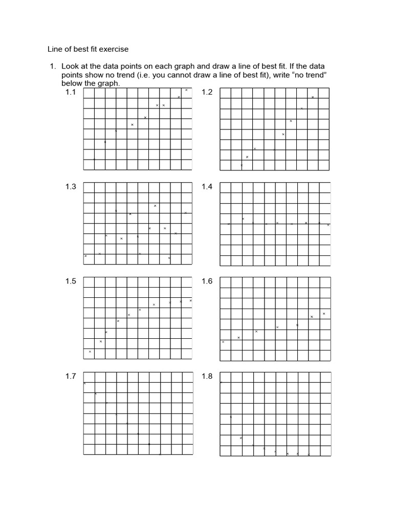 Line of Best Fit | PDF