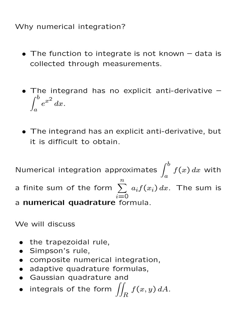 2014 Integration Slides | PDF | Integral | Mathematics Of Computing