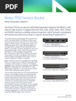 Nokia 7750 SR and 7450 ESS MDA e XP and MDA e Data Sheet EN | PDF ...