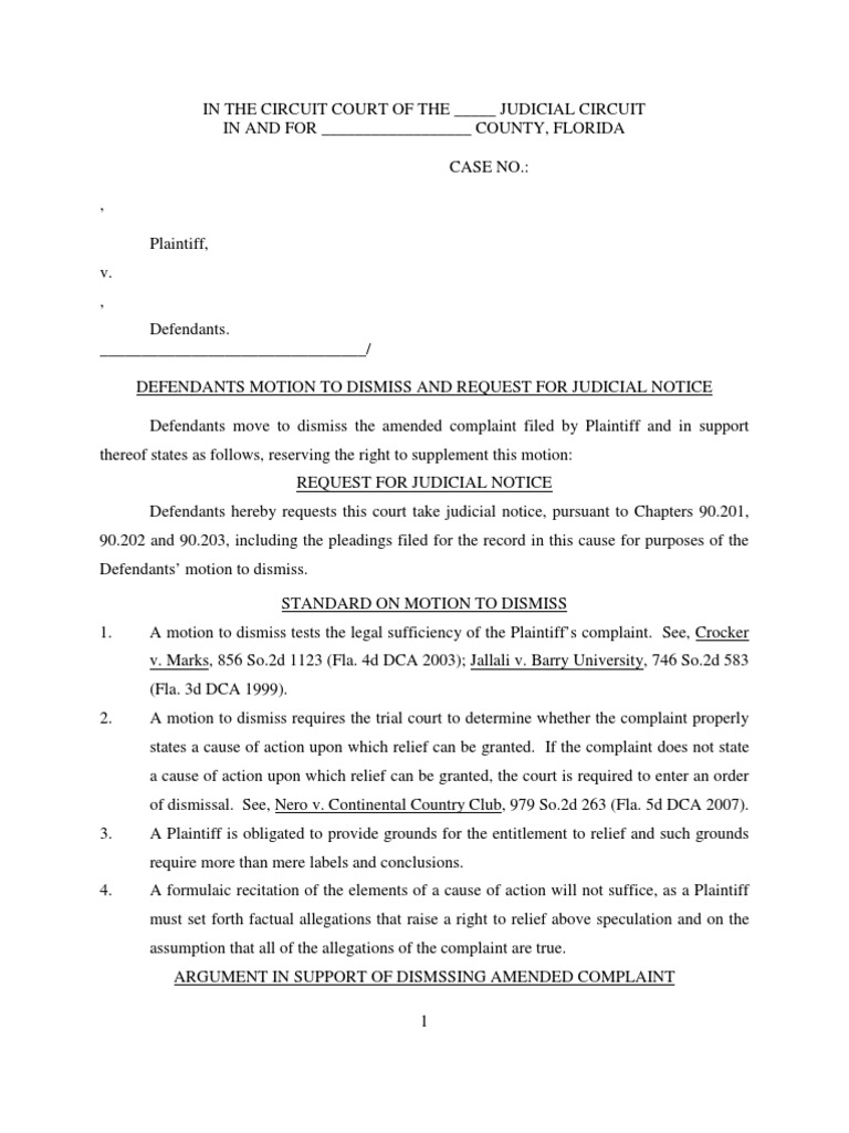 Motion To Dismiss Credit Card Lawsuit | PDF | Complaint | Cause Of Action