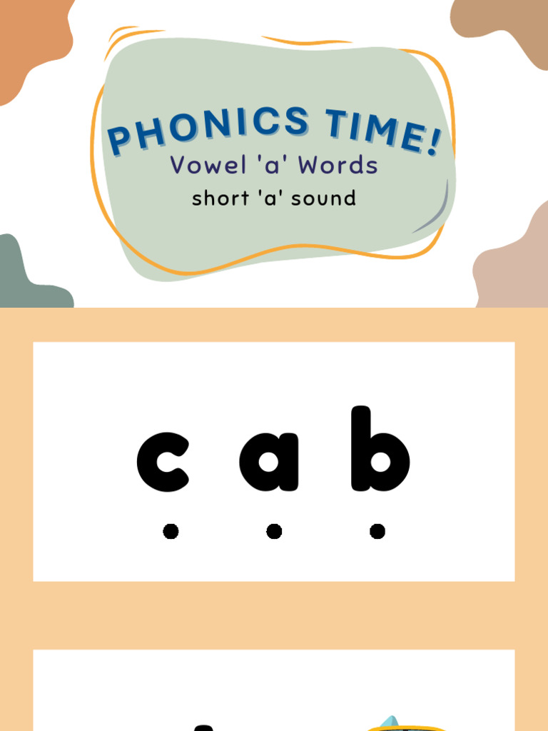 Phonics Short Vowel a Sound Presentation | PDF