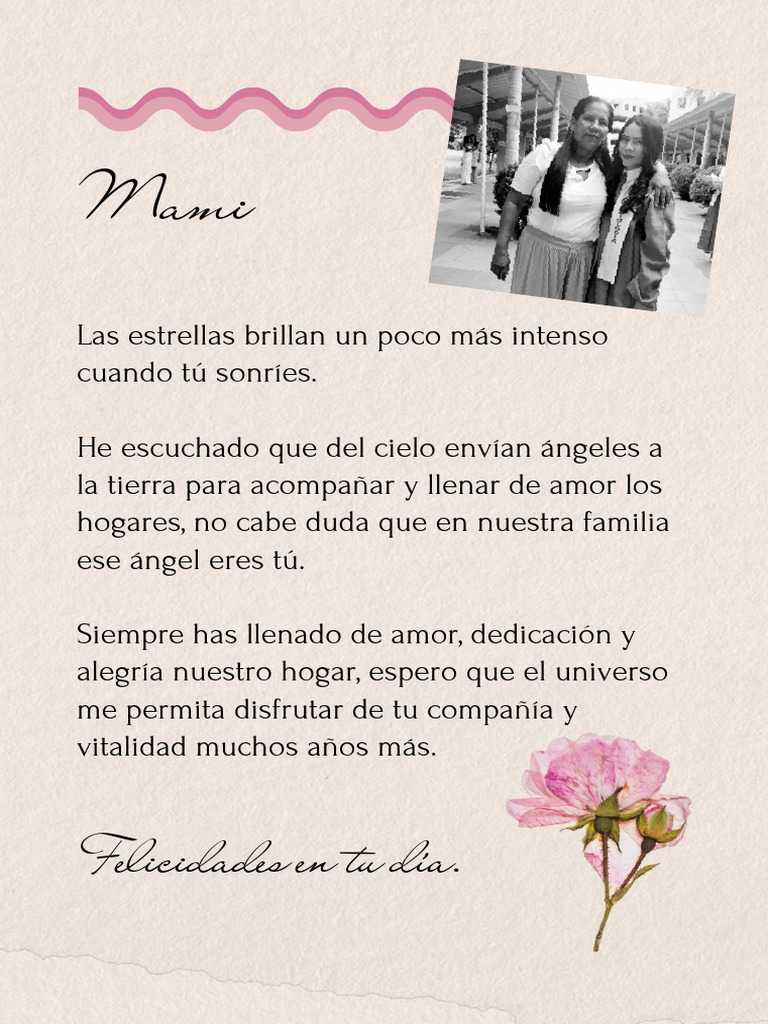 Documento A4 de Carta de Amor Para Una Abuela Floral Rosa_20250511 ...