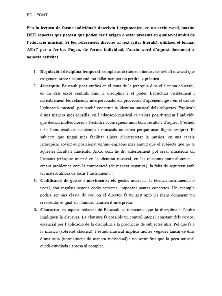 Foucault - Edu Font | PDF