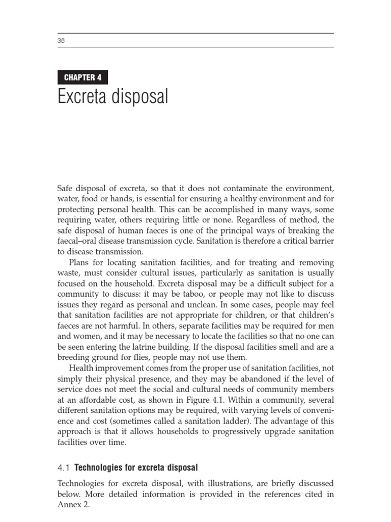 Kinds of Excreta and Sewage Disposal | PDF | Business