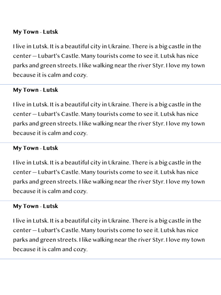 My Town (City) | PDF