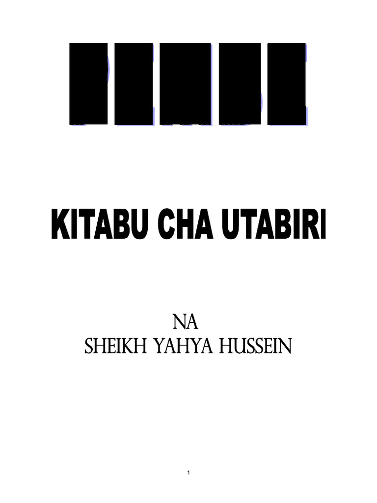 Kitabu Cha Pembe | PDF