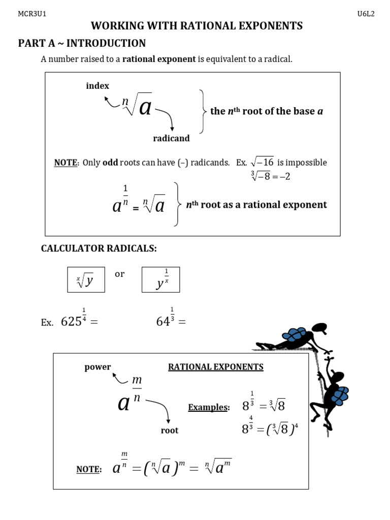 3.2 - Working with Rational Exponents | PDF | Mathematics | Number Theory