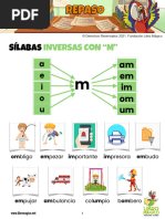 Sílabas Inversas con M para Niños | PDF