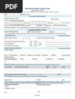 MedNet Reimbursement Claim Form | PDF | Health Care | Medicine