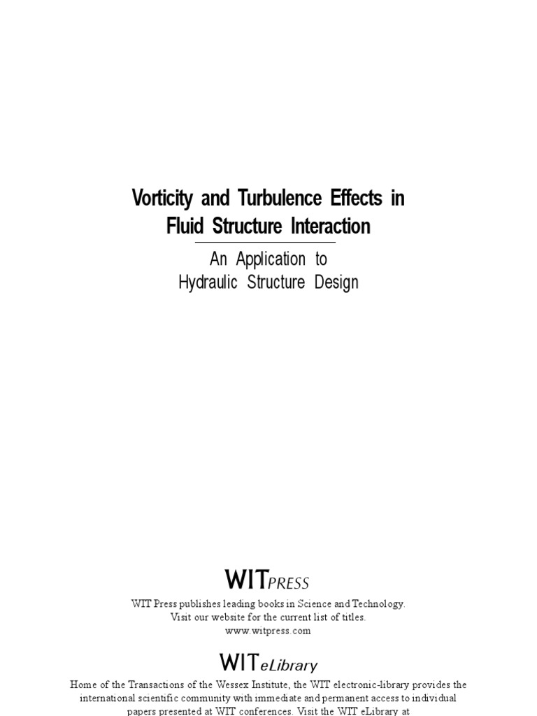 Vorticity and Turbulence Effects in Fluid Structure Interaction | PDF ...