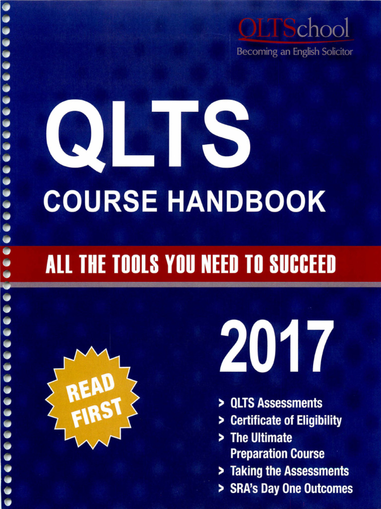 A0 QLTS Course Handbook | PDF | Solicitor