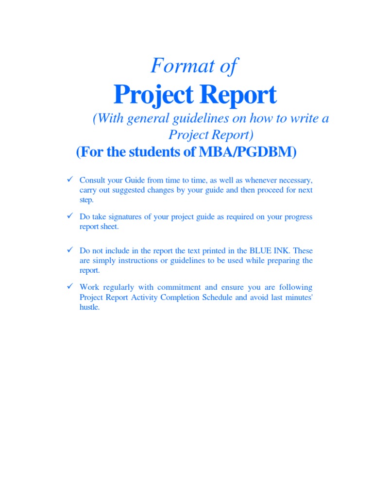 Project Report Format For Sip | PDF | Career & Growth | Art