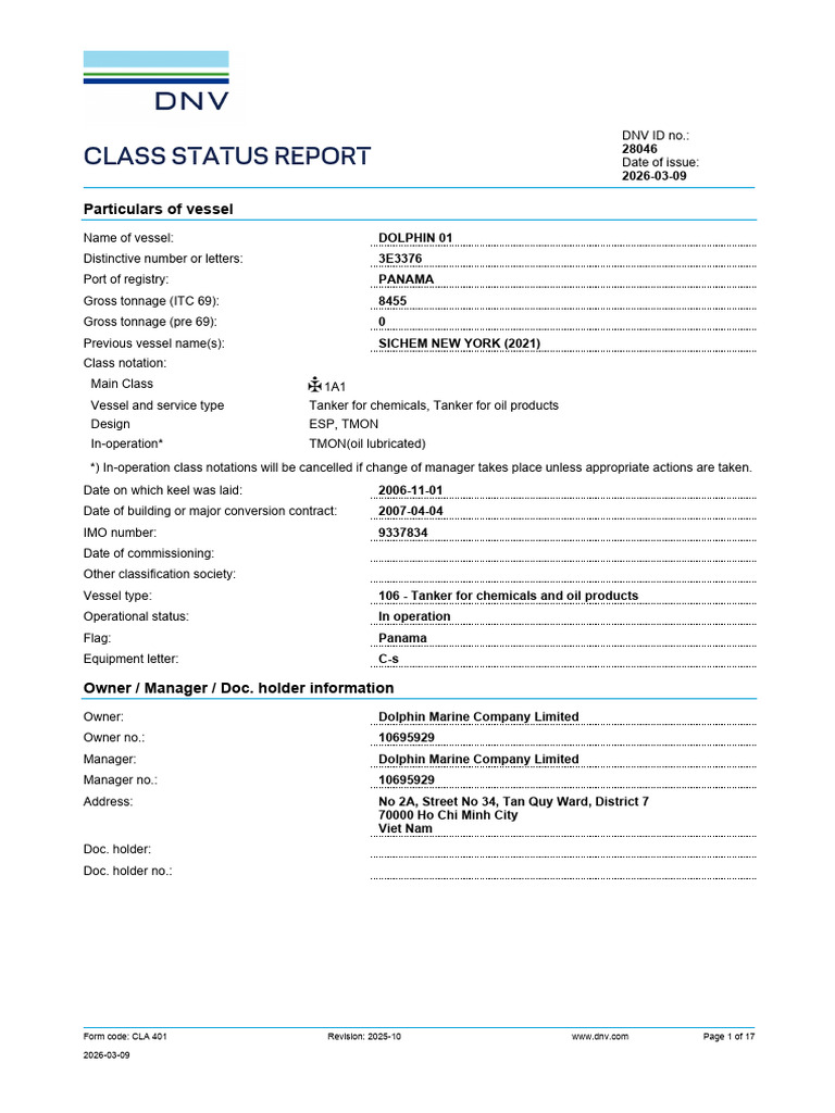 DOLPHIN 01 - Class Status Report | PDF | Engines | Piston