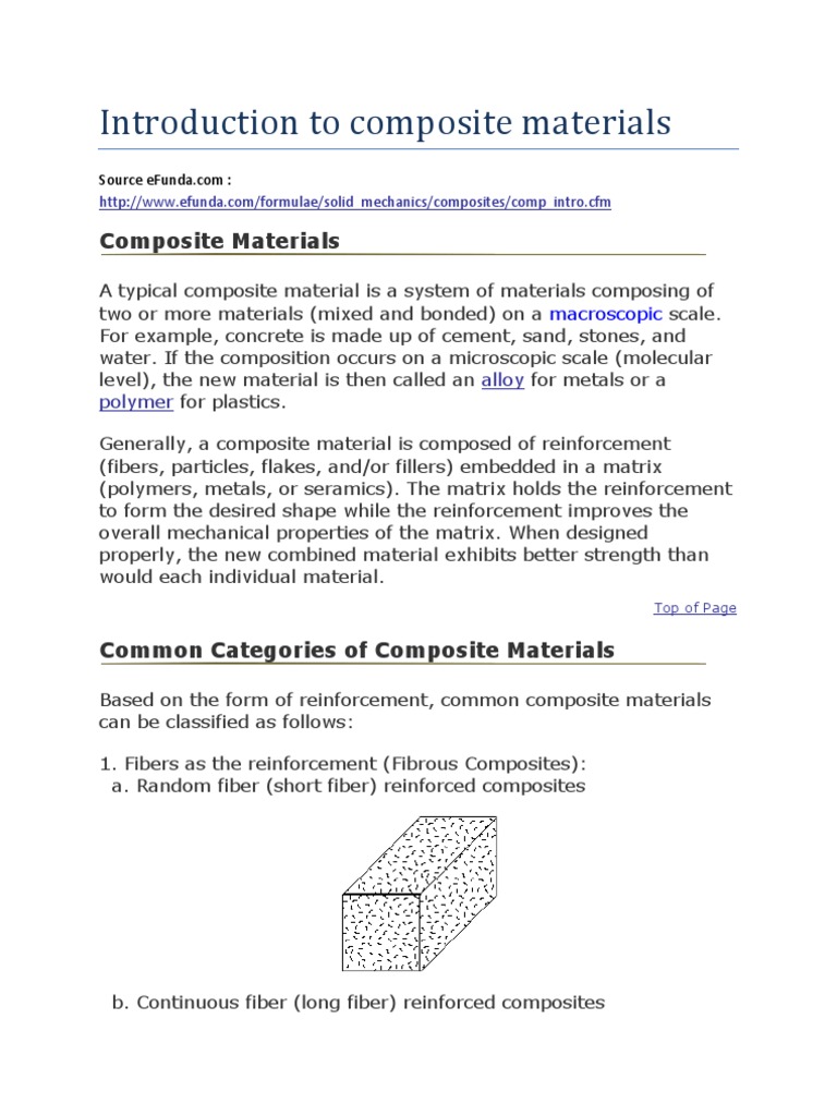 Introduction To Composite Materials | PDF | Composite Material ...
