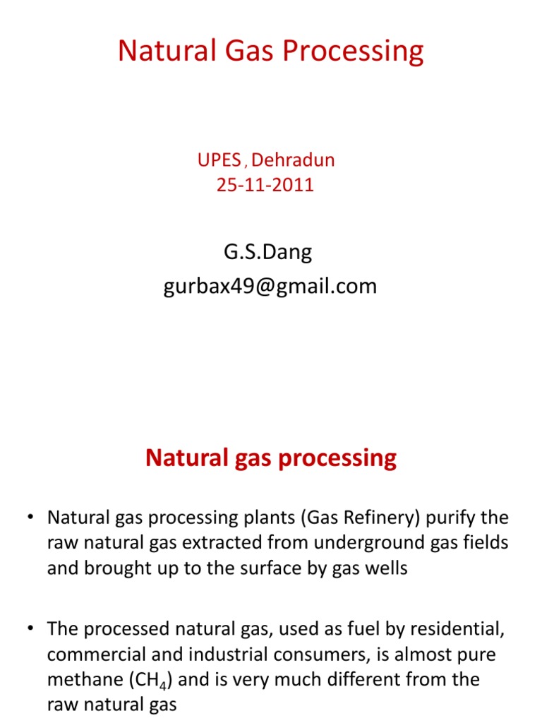Natural Gas Processing Lecture | Natural Gas Processing | Natural Gas