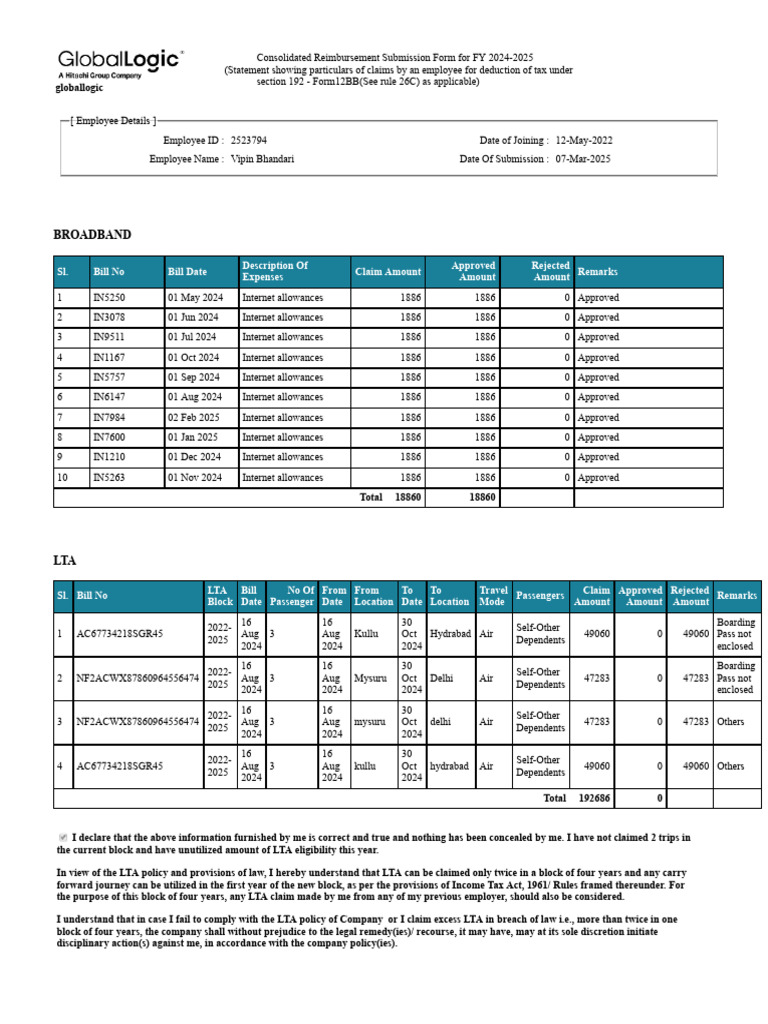 Consolidated View Report | PDF | Taxation | Payments