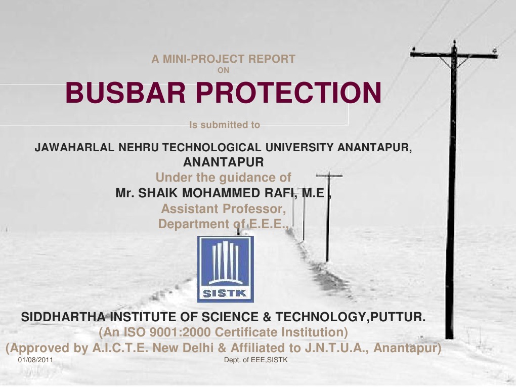 Busbar Protection | PDF | Electrical Substation | Relay