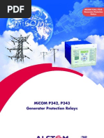 Micom P342, P343, P344: Generator Protection Relays | PDF | Relay ...