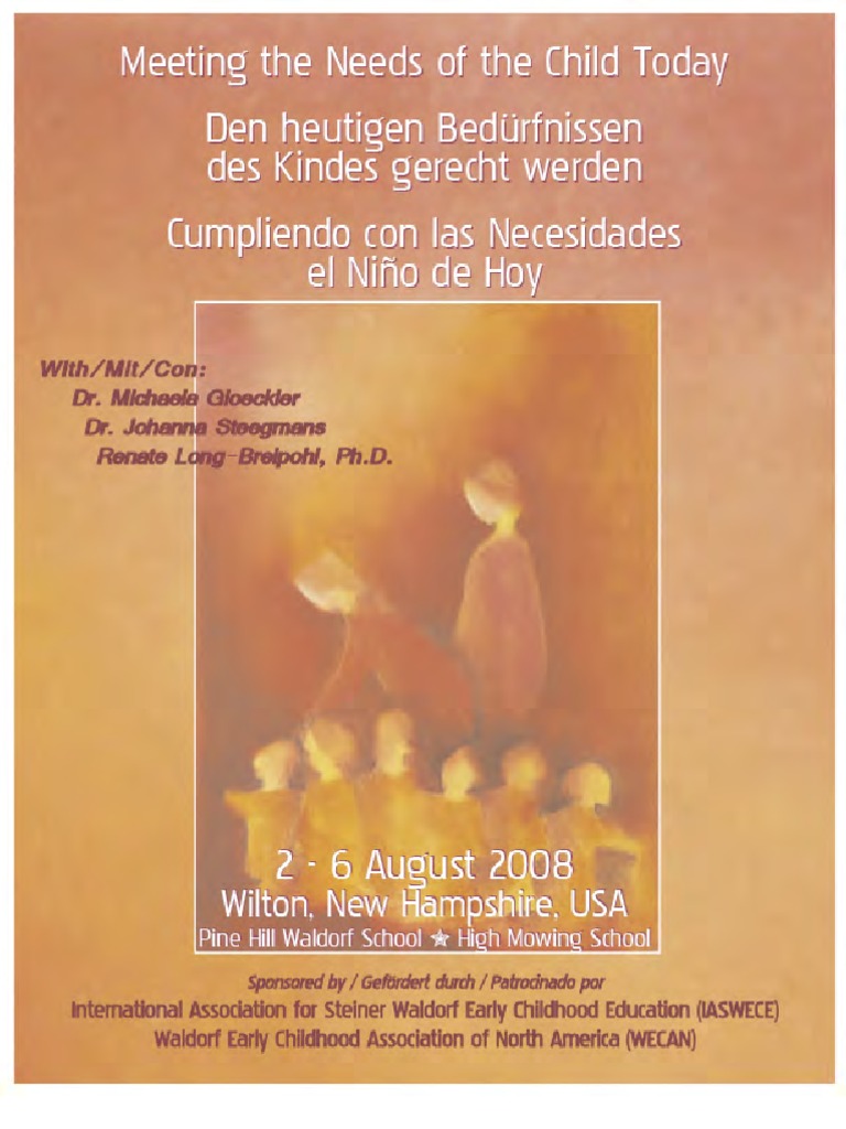 Meeting Needs | PDF | Senses | Waldorf Education