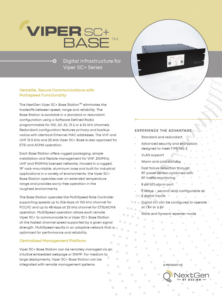 NG Viper Base Station SC | PDF