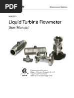 Nuflo Turbine Meter Manual PDF | PDF | Flow Measurement | Turbine
