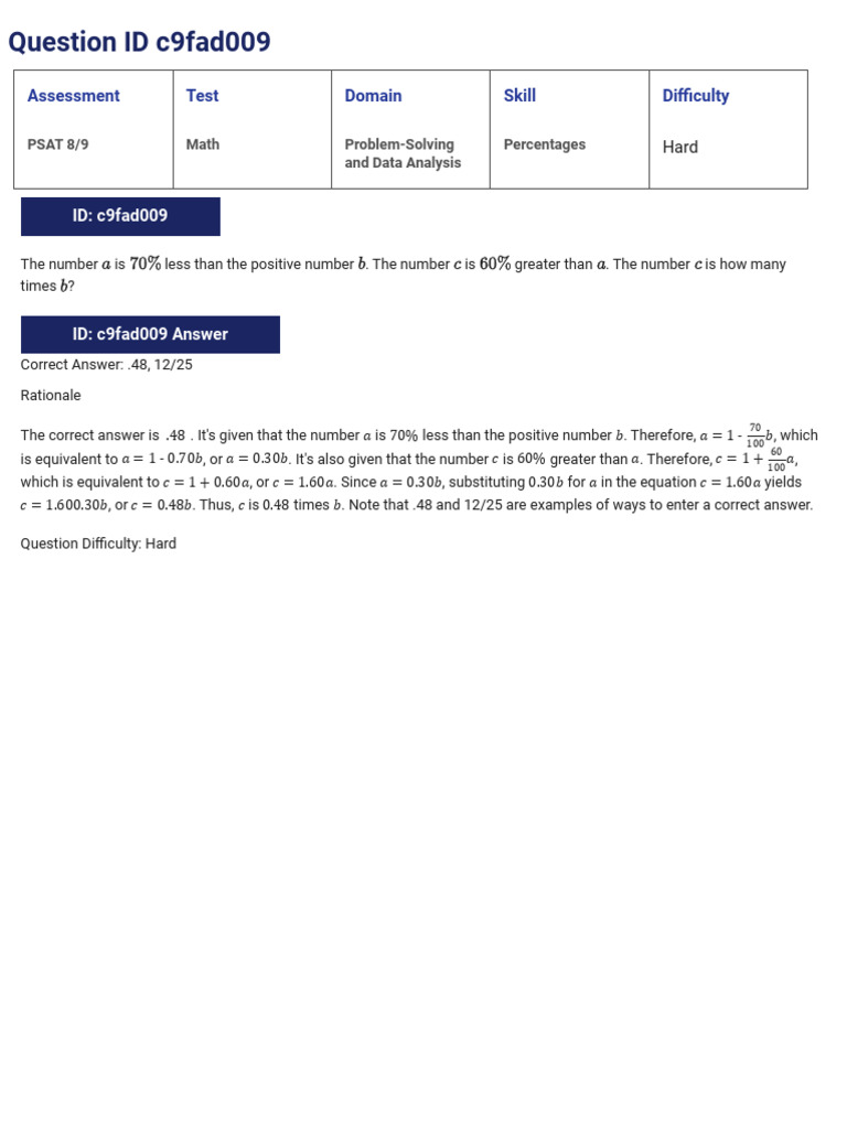 Problem Solving Answer | PDF | Median | Mean