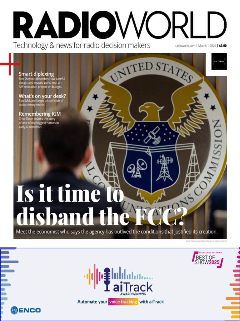 Radio World - Mar 01 2026 | PDF | Federal Communications Commission