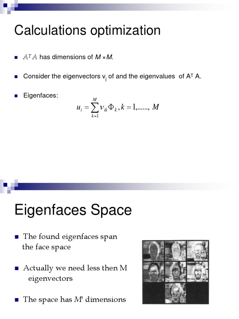 Calculations Optimization: Has Dimensions of M ×M | PDF | Eigenvalues And Eigenvectors ...