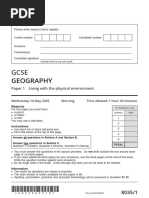 2025 AQA GCSE Maths Higher Tier Paper 1 (Non-Calculator) | PDF