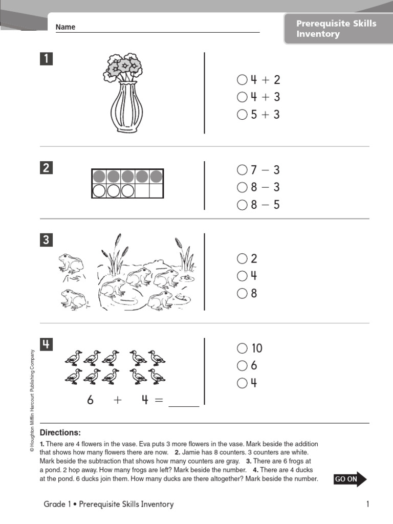 Prerequisite Skills Inventory | PDF | Shape | Chess Openings