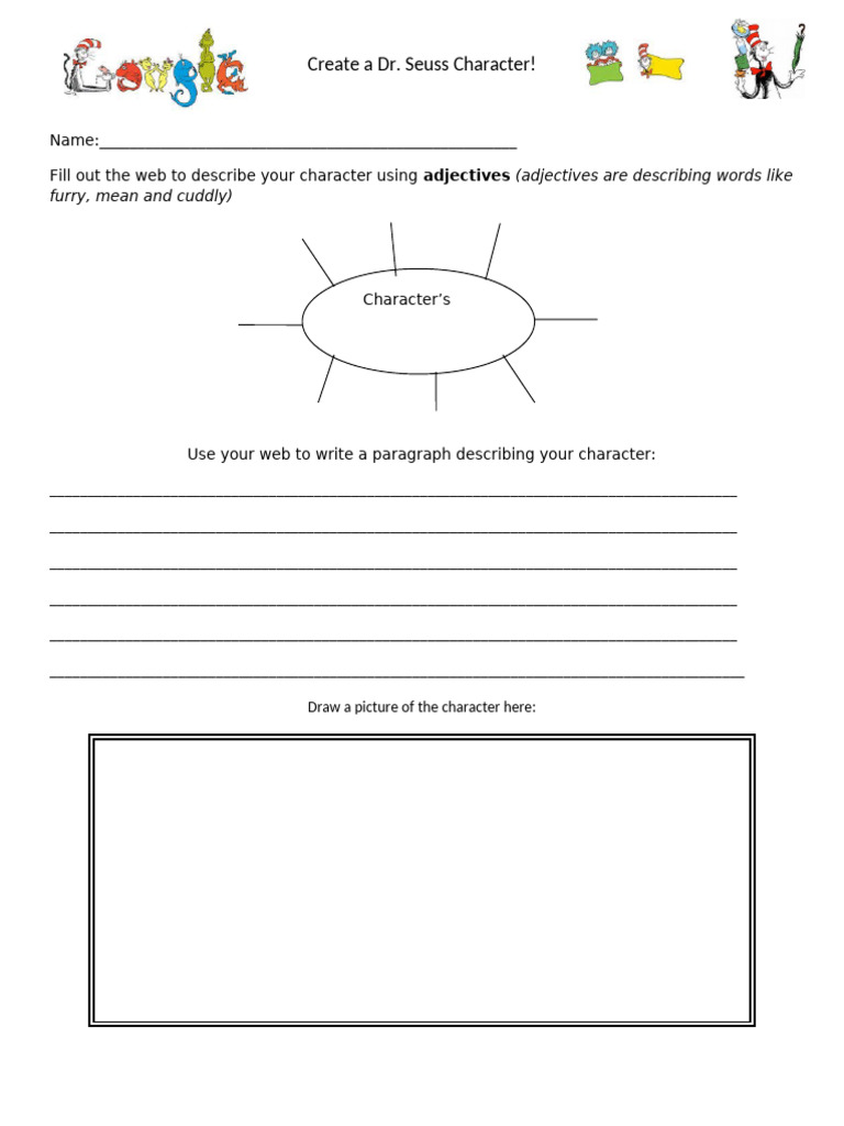 CreateaDrSeussCharacter-1 | PDF