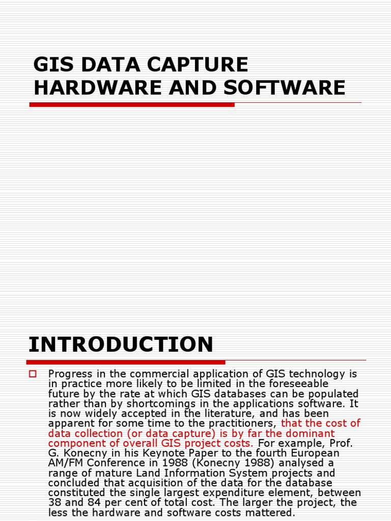 Gis Data Capture Hardware and Software | PDF | Geographic Information ...