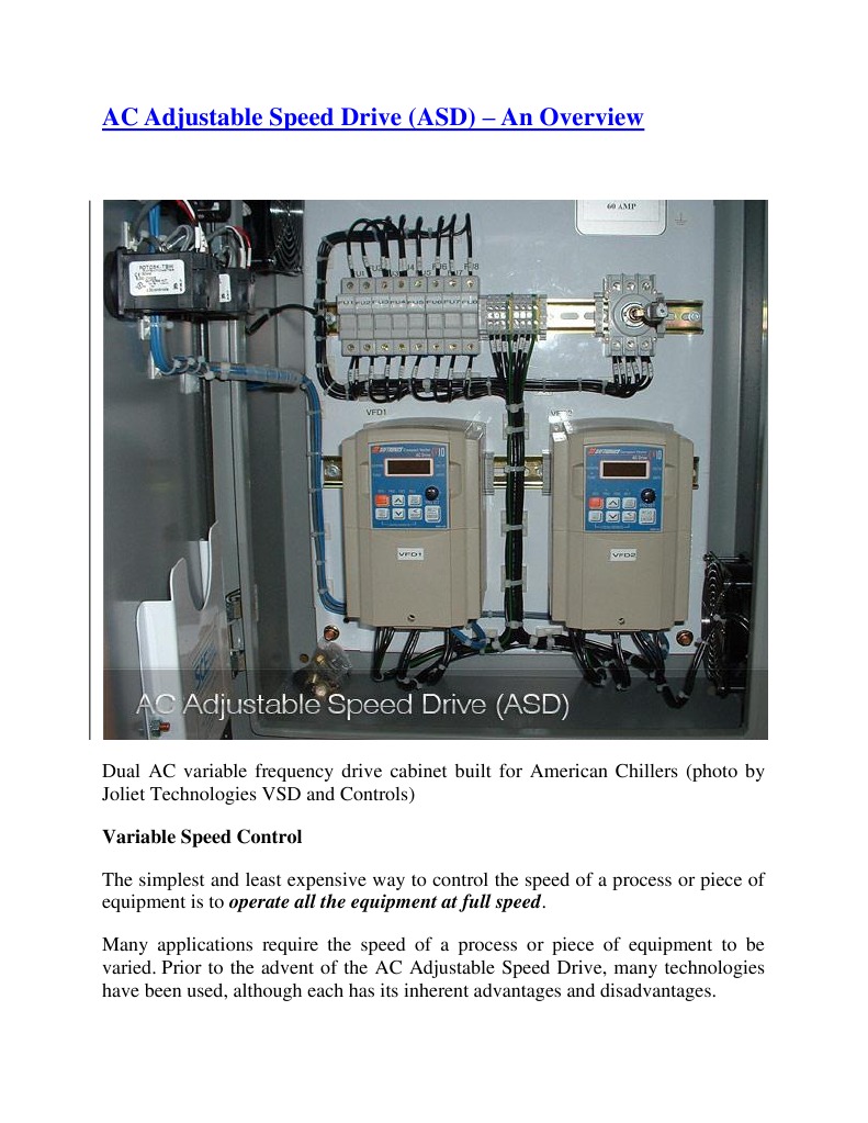 AC Adjustable Speed Drive | PDF | Alternating Current | Engines