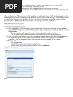SAP ME21N/ME22N Screen Exit Guide | PDF | Databases | Software Development
