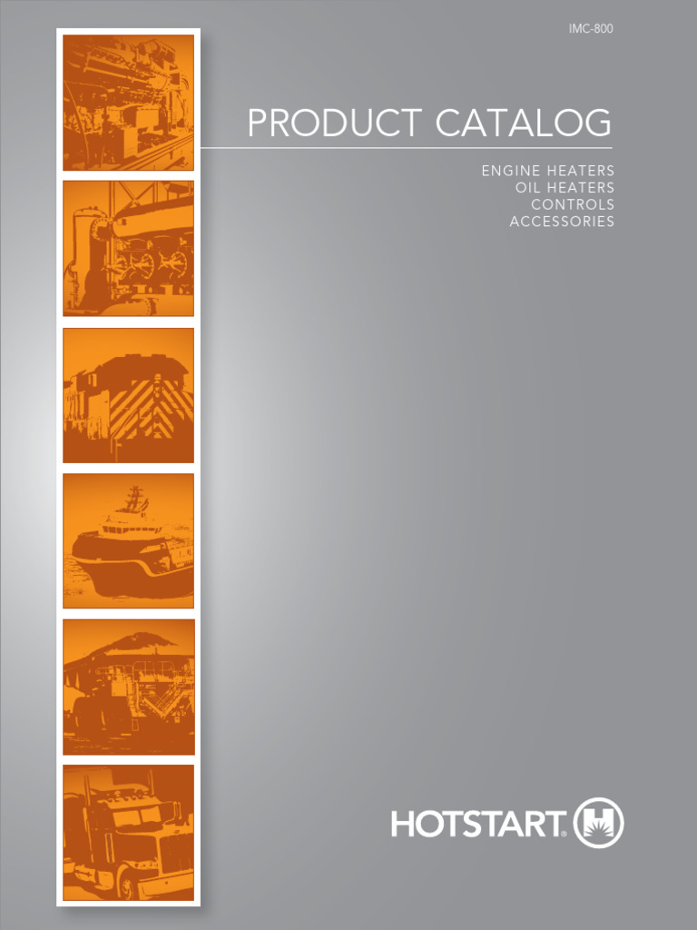 HOTSTART IMC 800 Standard Product Catalog | PDF | Thermostat | Temperature