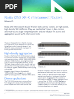 Nokia 7750 SR-2s Router Overview | PDF | Networking | Multiprotocol ...