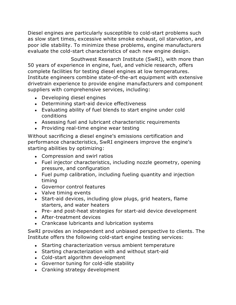 Cold Testing of Engines | PDF | Diesel Engine | Engines