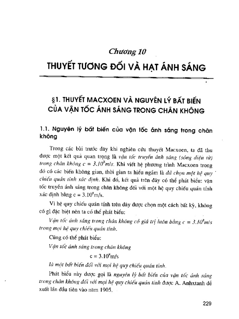 VLĐC 1_Thuyet Tuong Doi | PDF