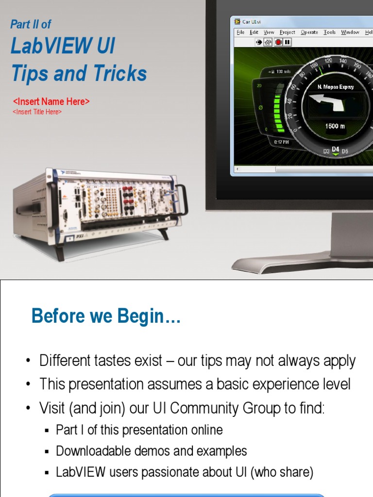 Advanced LabVIEW User Interfaces | PDF | User Interface | Tab (Gui)