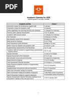 Vanier College Academic Calendar 2025-26 | PDF | Academic Term ...