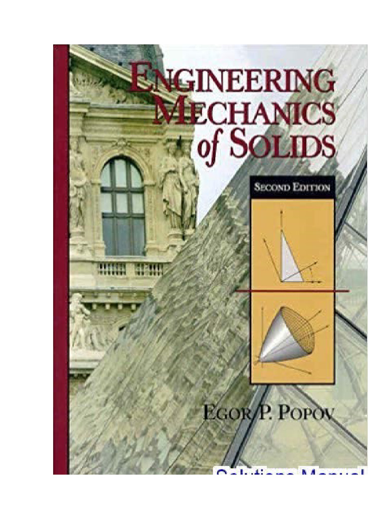 Engineering Mechanics of Solids 2nd Edition Popov Solutions Manual ...