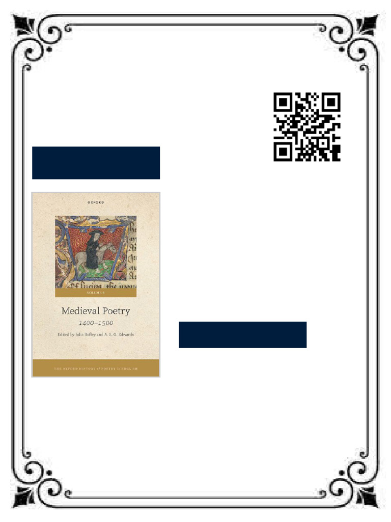 The Oxford History of Poetry in English, Volume 3: Medieval Poetry ...