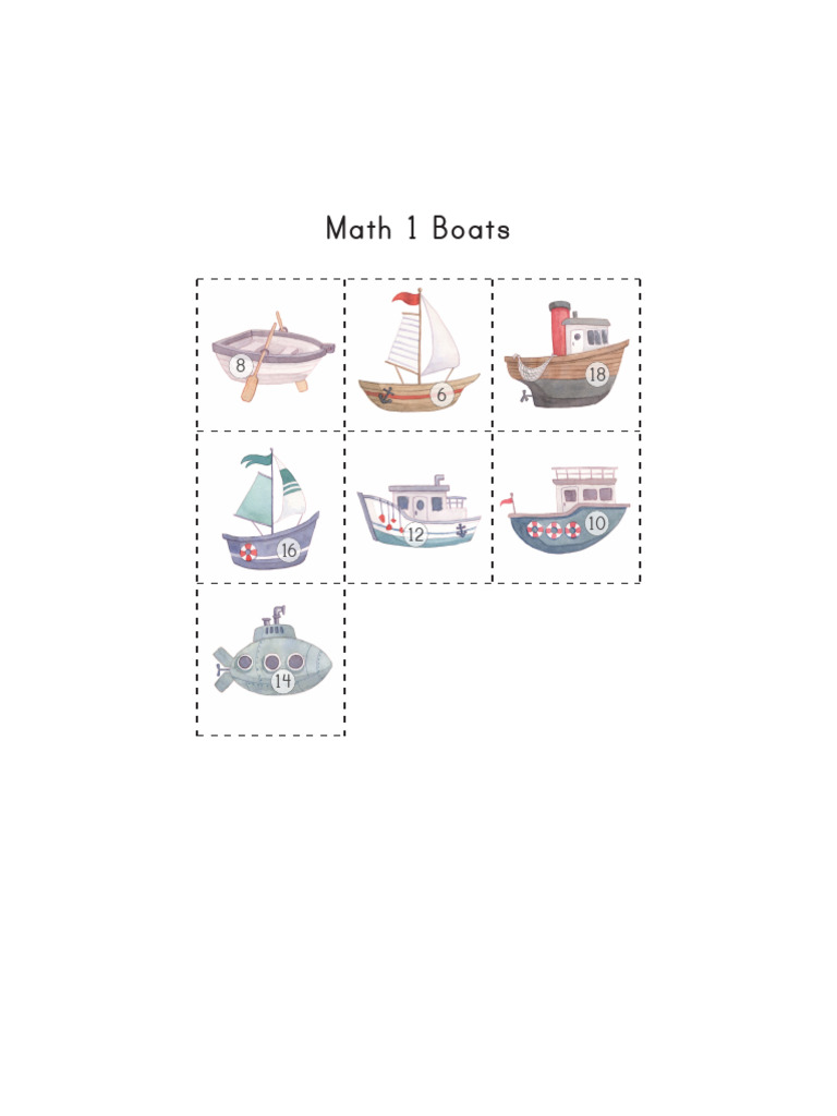 Math 1 Boats HOME | PDF