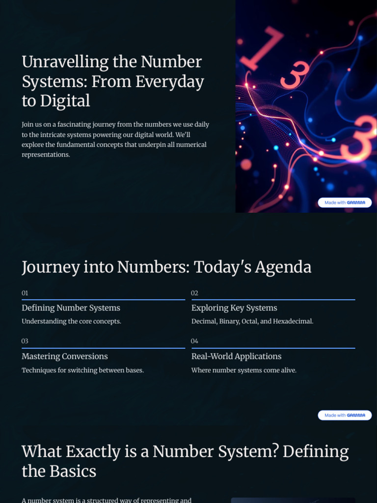 Unravelling The Number Systems From Everyday To Digital | PDF