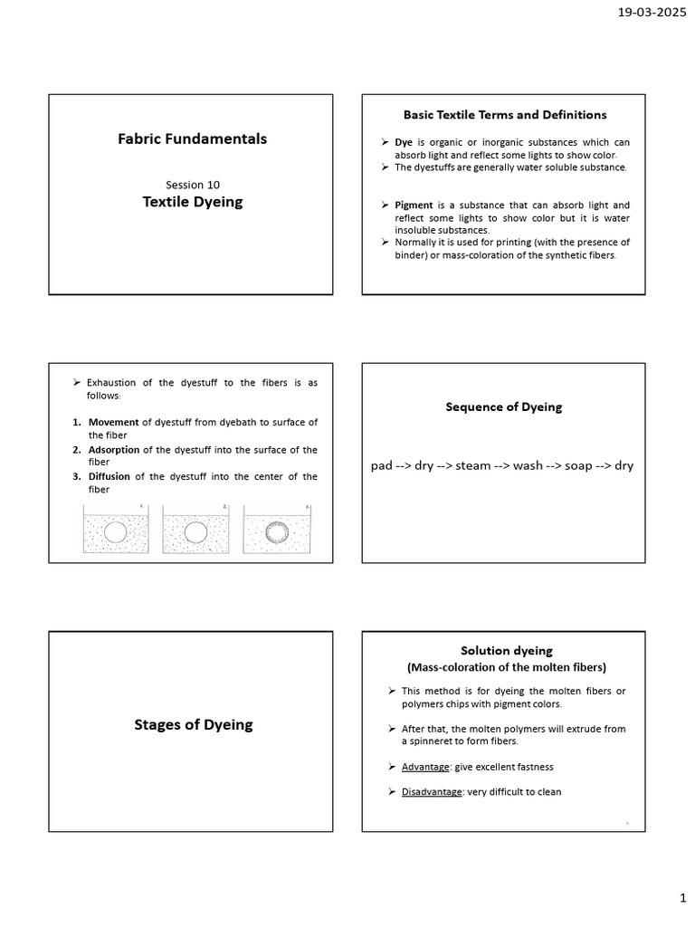 Dyeing | PDF | Dyeing | Dye