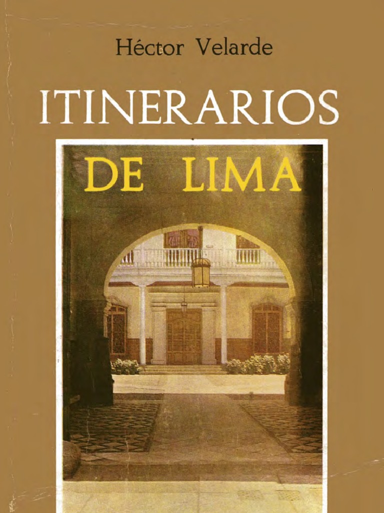 Itinerarios de Lima - Hector Velarde | Descargar gratis PDF | Lima ...