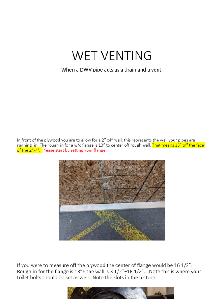 Module 4, Wet Venting Project | PDF