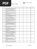 Sleep Hygiene Index Questionnaire | PDF | Bed | Sleep